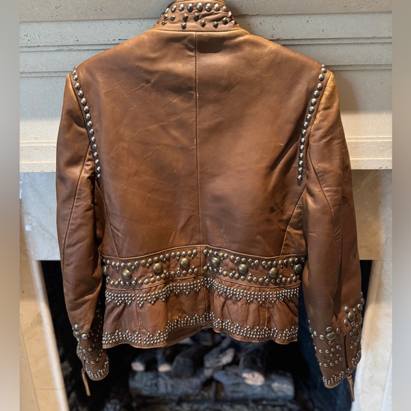Double D Ranch | Jackets & Coats | Double D Leather Jacket With Studs ...